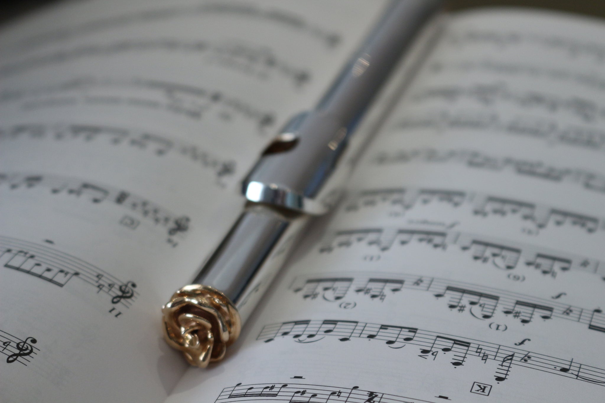 Rose Crown for concert flutes in Silver, Bronze and Steel – Flute Gadgets